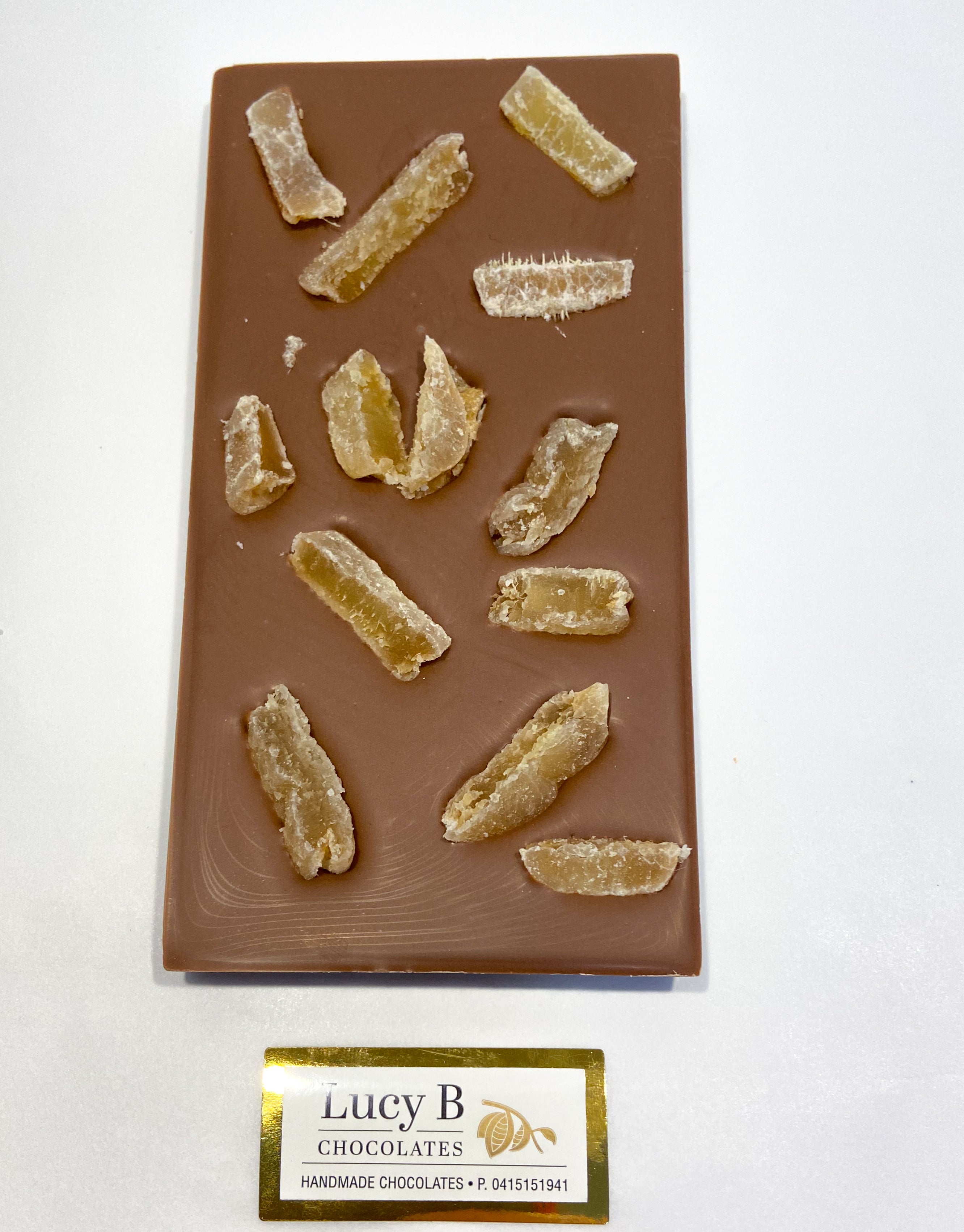 Milk Ginger Bar – Lucy B Chocolates